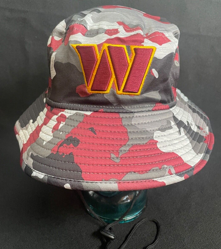 New Era Washington Commanders Team Issued Camo Bucket Hat sz S / M | eBay