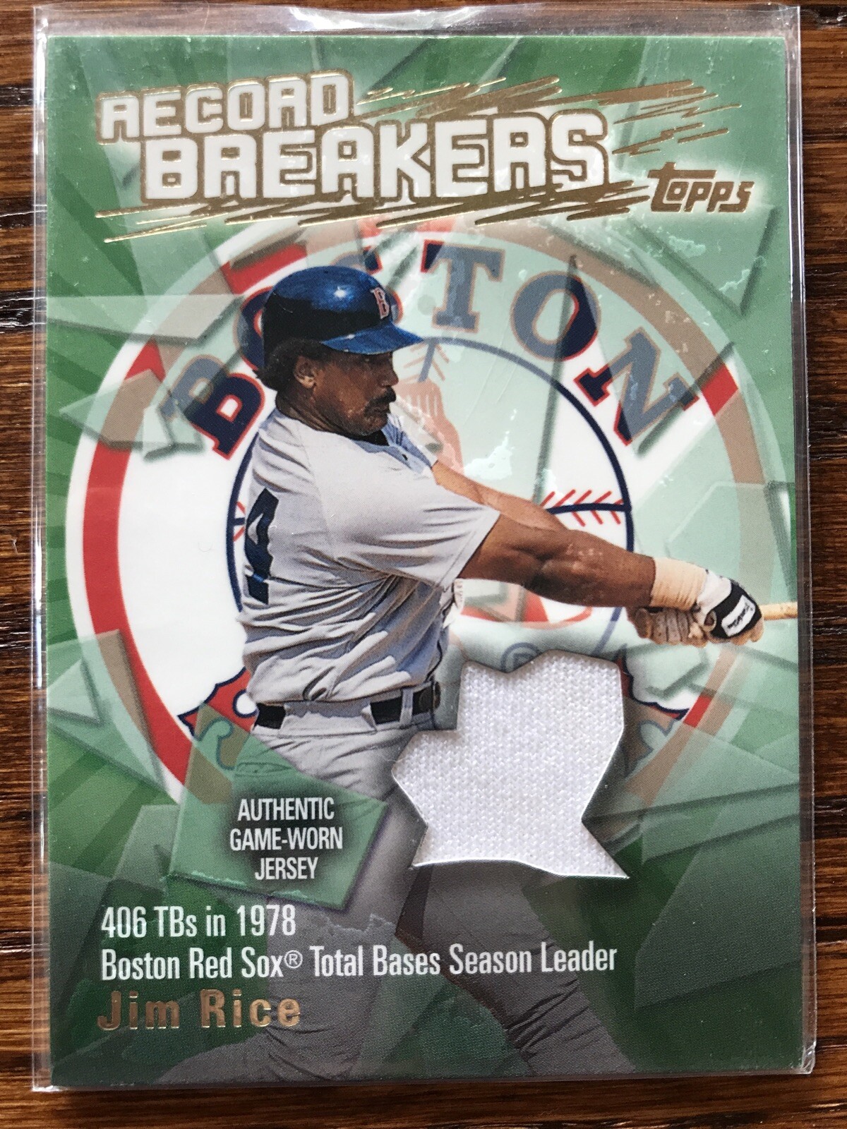 Jim Rice 2003 Topps Record Breakers Jersey Card Boston Red Sox #RBR-JR ...