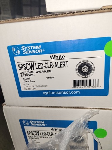 System Sensor SPSCWLED-CLR-ALERT Ceiling Mount Indoor LED Speaker ...