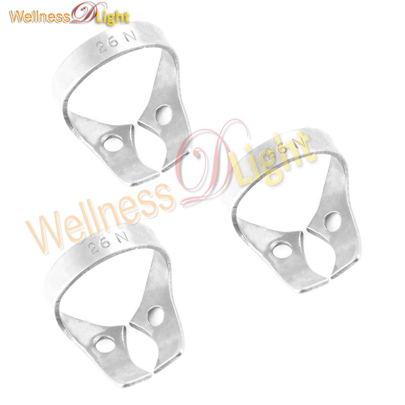 Lot Of 3 Pieces Dental Rubber Dam Clamps #26N Endodontic Dental ...