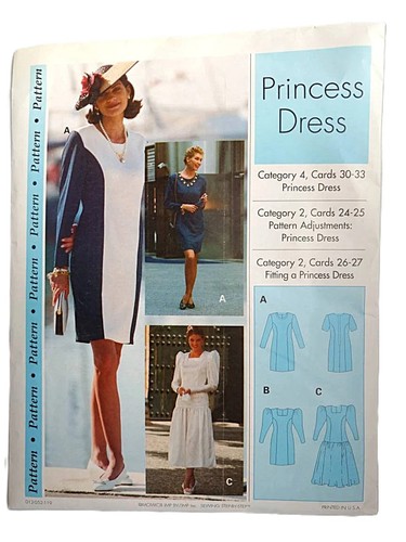Princess Seams Dress Sewing Pattern Size 4-22 Step by Step UNCUT ...