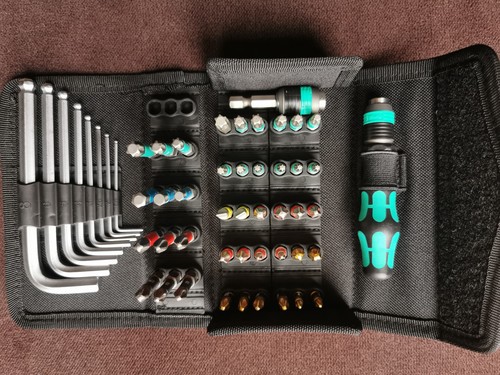 Wera Screwdriver Set Allen keys Tool Kit Kompakt 100 Kraftform 52 Pcs ...