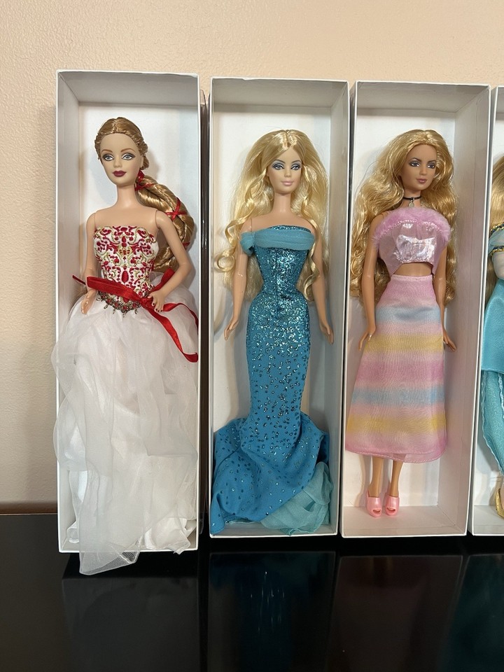 Lots Of 9 Collectable barbies with Boxes | eBay