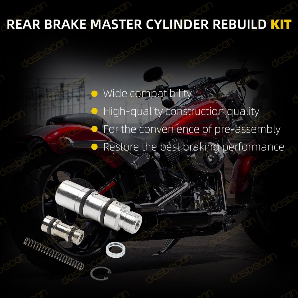 Rear Brake Master Cylinder Rebuild Kit For Sportster Softail 1987-2003 ...