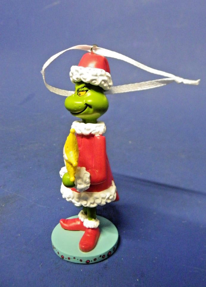 Hallmark Christmas Ornaments "The Grinch" Holding a Star Dr. Seuss 4 ...