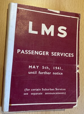 LMS Passenger Services Timetable May 1941 | eBay UK