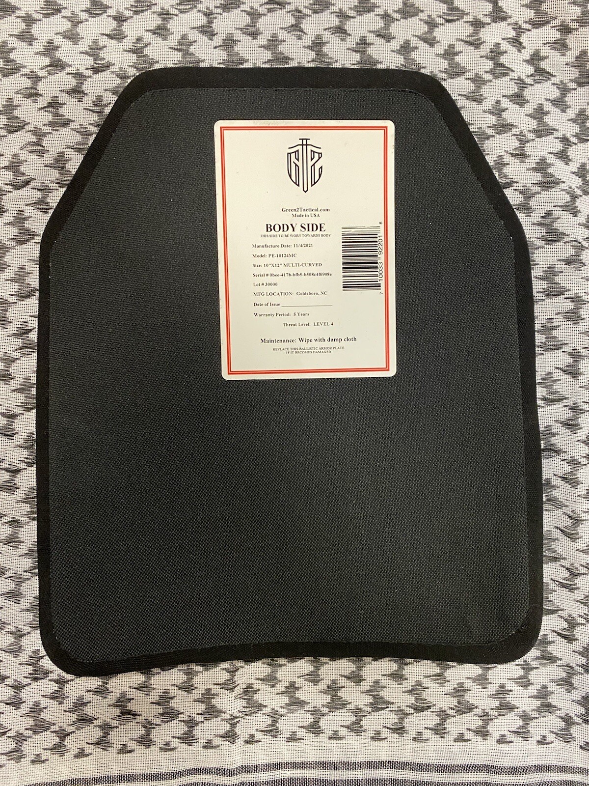 10x12 Curved plates-1 Plate Included. Made Of alumina ceramic Multi ...