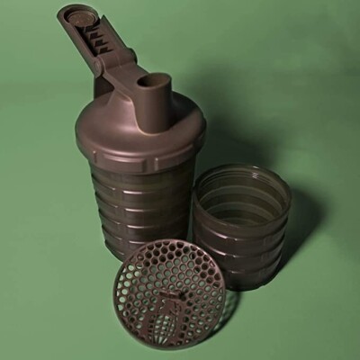 Grenade Shaker Bottle | Protein Cup with Storage Compartment | Leak ...