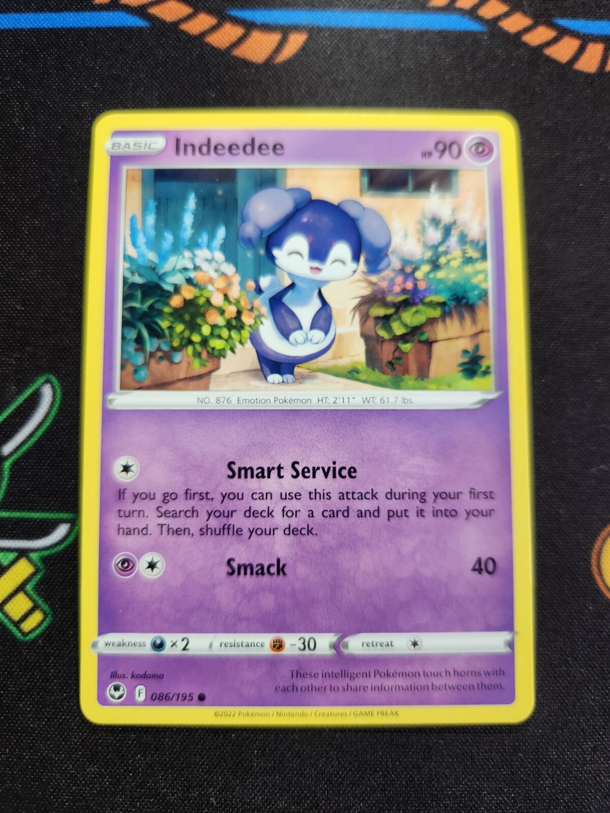 EXACT CARD PICTURED Indeedee Pokemon SWSH12 Silver Tempest 086 / 195 ...