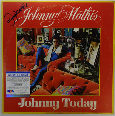 SIGNED JOHNNY MATHIS AUTOGRAPHED ORIGINAL '73 12" LP CERTIFIED PSA DNA ...