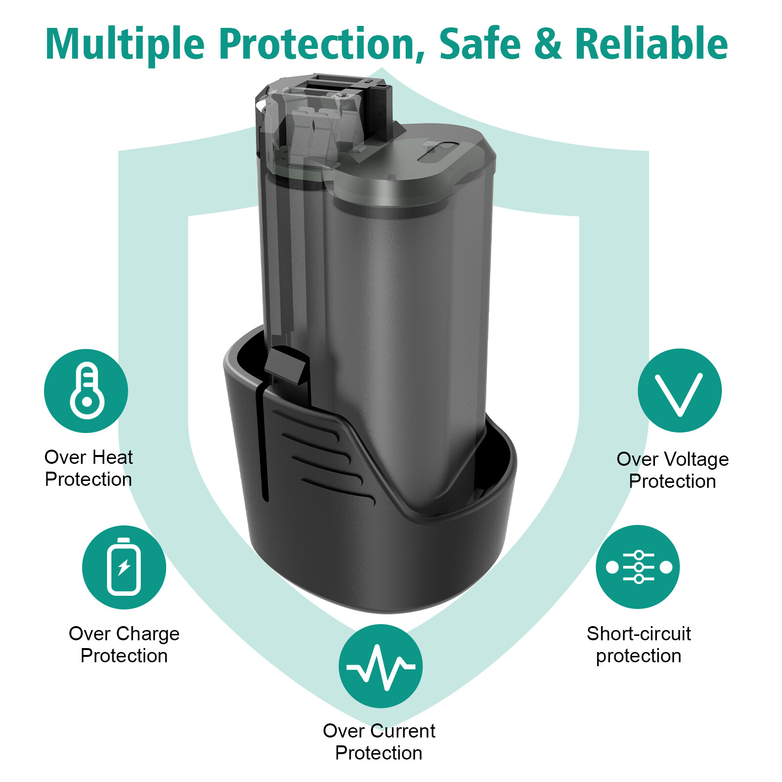 For BOSCH BAT411A 10.8V/12V Max 4.0Ah Lithium-Ion Battery BAT411 BAT413 ...