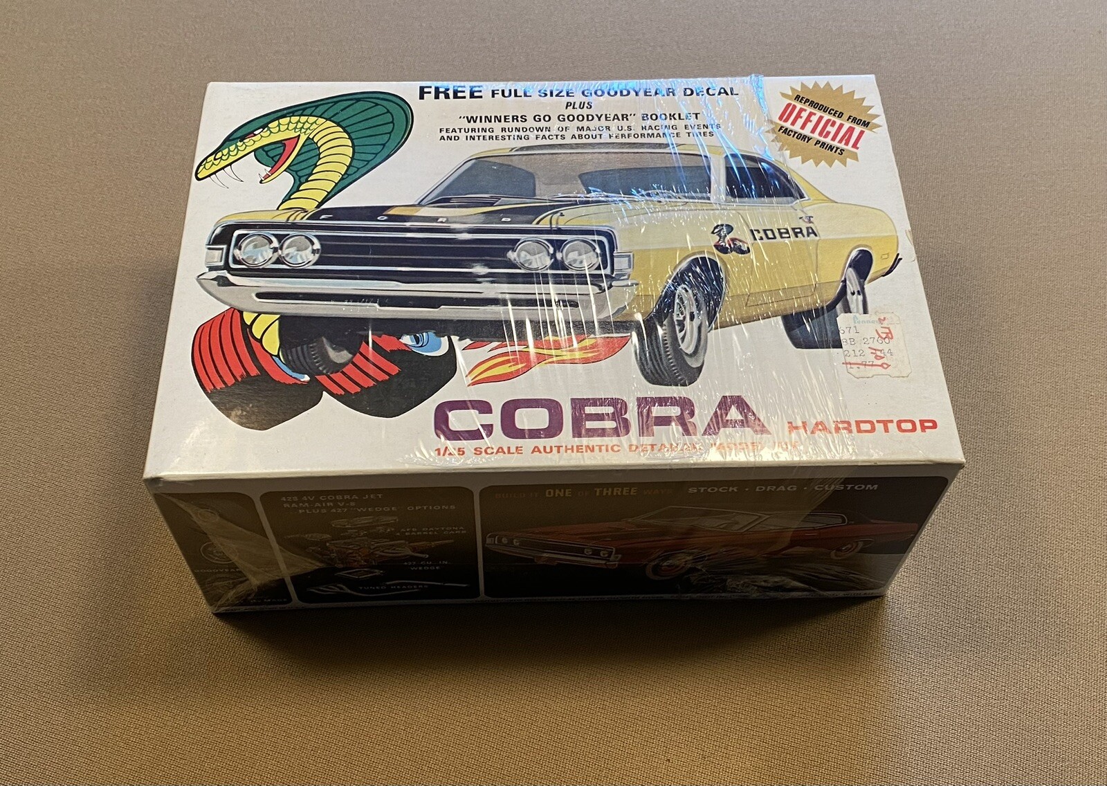 1969 AMT Ford Torino Cobra Hardtop Model Kit T332 200 - Rare! - Factory ...