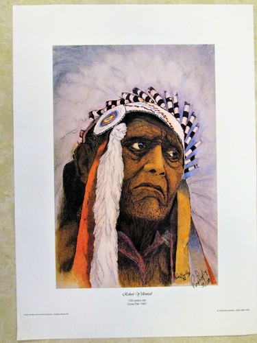 Limited Ed. Portrait of Crow Tribal Leader Robert S. Yellowtail Signed ...