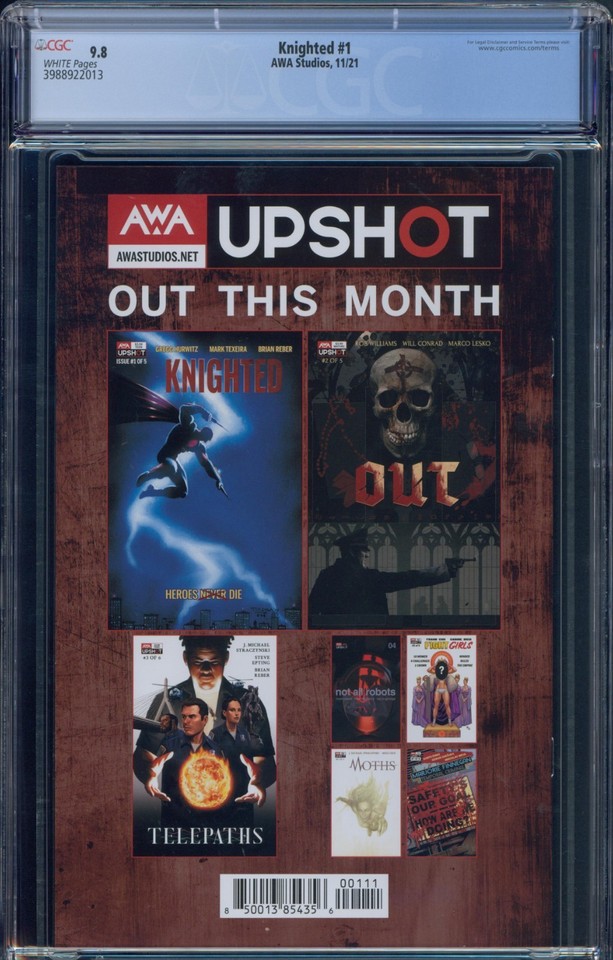 Knighted #1 CGC 9.8 Batman The Dark Knight Returns Homage Cover A AWA ...