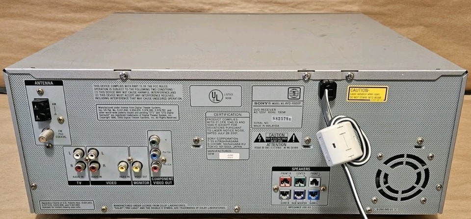 Sony AVD-K800P 5 Disc DVD CD Changer Player 5.1 Ch Home Theater Receiver Stereo | eBay