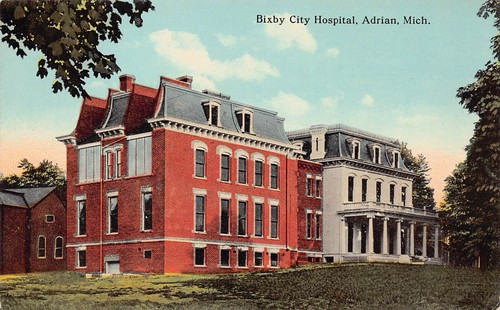 Adrian MI Michigan Bixby Hospital Lenawee County Early 1900s Vtg ...