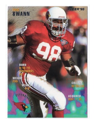 Football Card - 1995 Eric Swann 12 - Arizona Cardinals Fleer | eBay