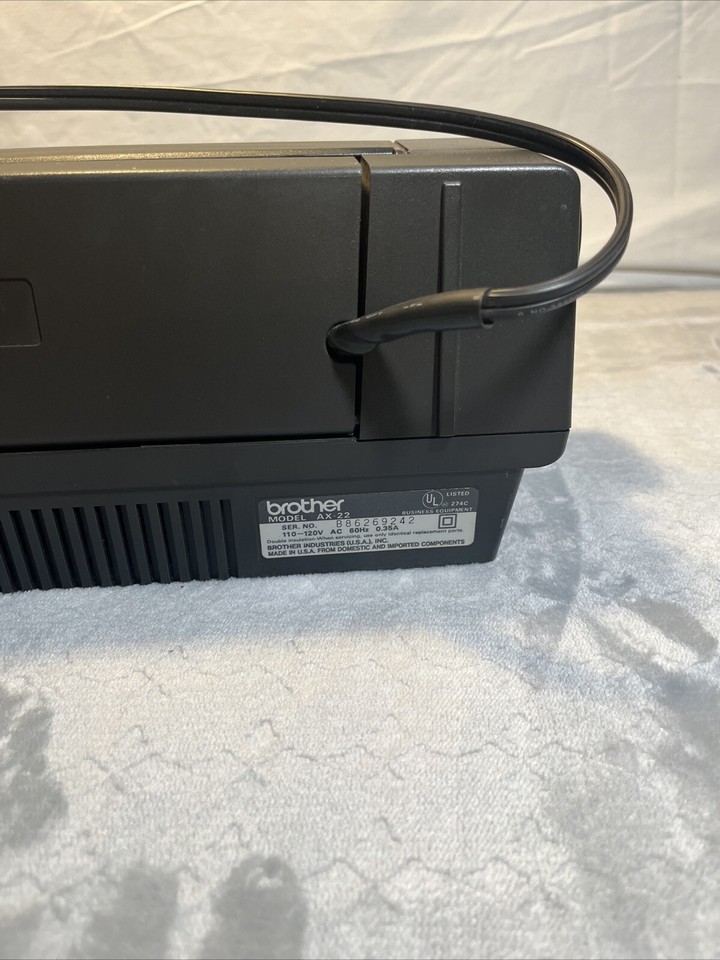 Brother Electronic Typewriter AX-22 With Cover Untested! | eBay