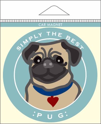 Pug Car Magnet 4x4" | eBay