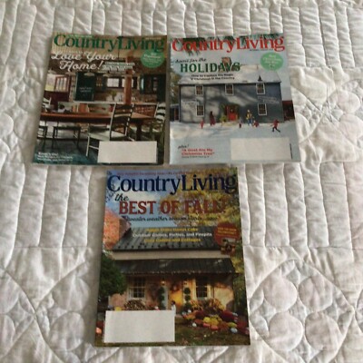 Country Living Magazines Lot Of 3 (2022-23) HomeDecorating Crafts ...