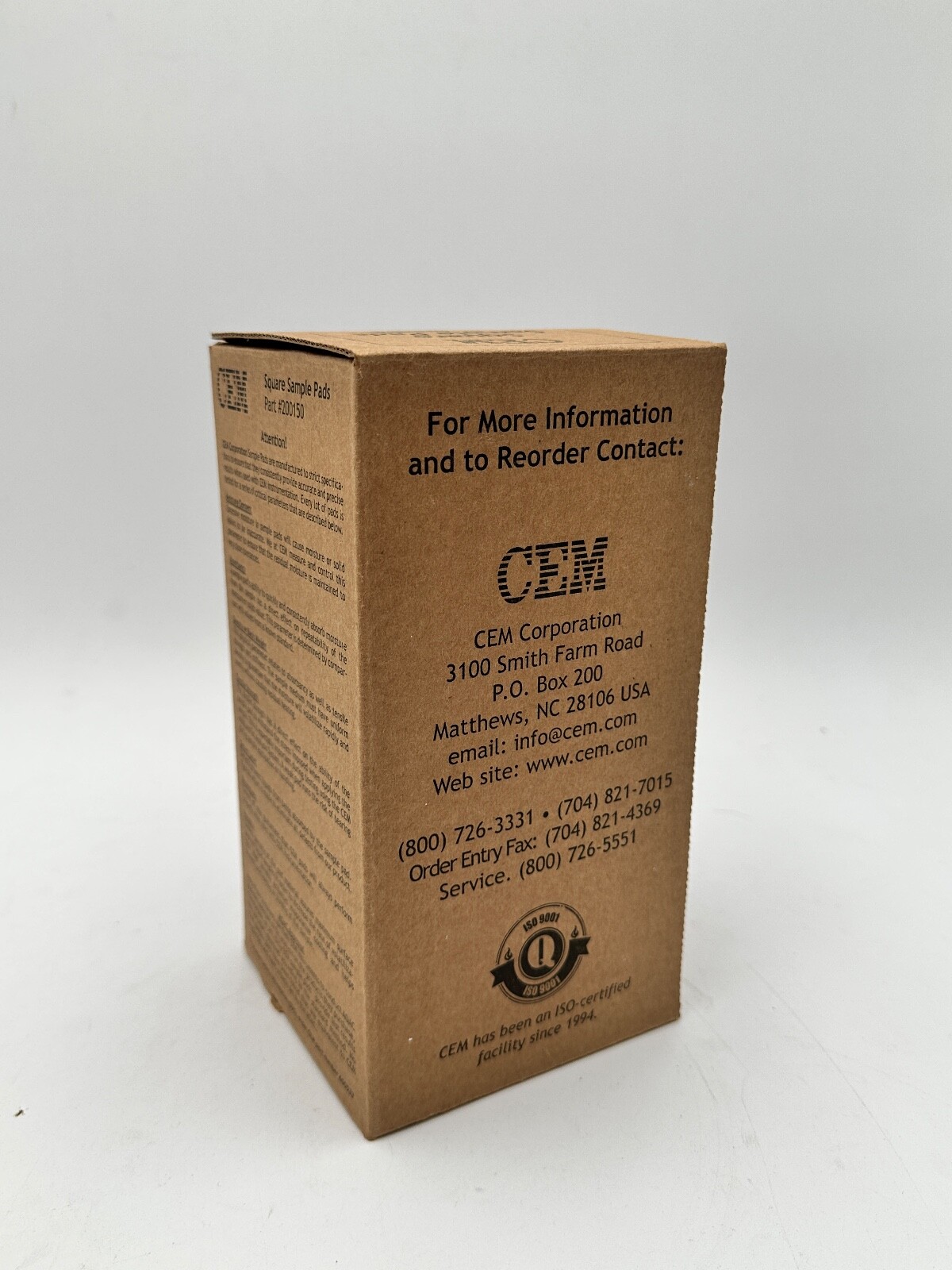 400 10cm CEM Glass Fiber Sample Drying Pads Square 200150 for sale ...