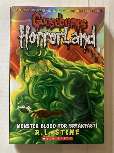 Goosebumps Horrorland Monster Blood for Breakfast No 3 R L Stine for ...
