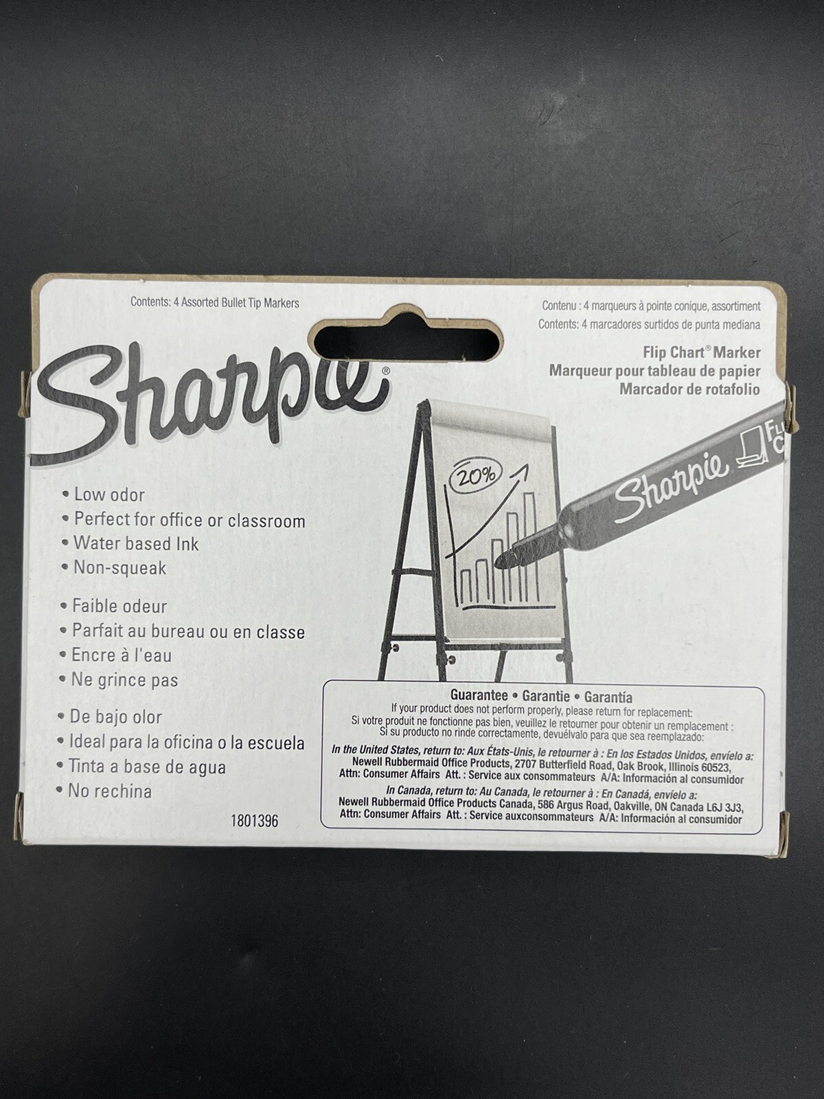 Sharpie Flip Chart Marker Set of 4 Colors Bullet Tip 22474 | eBay