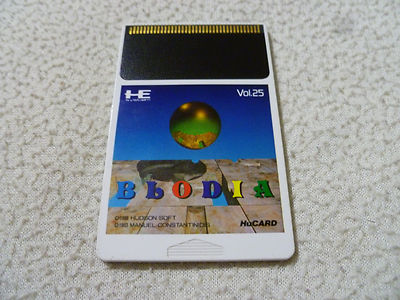 JAPANESE IMPORT PC ENGINE HU CARD GAME ONLY BLODIA HE SYSTEMS HUDSON ...