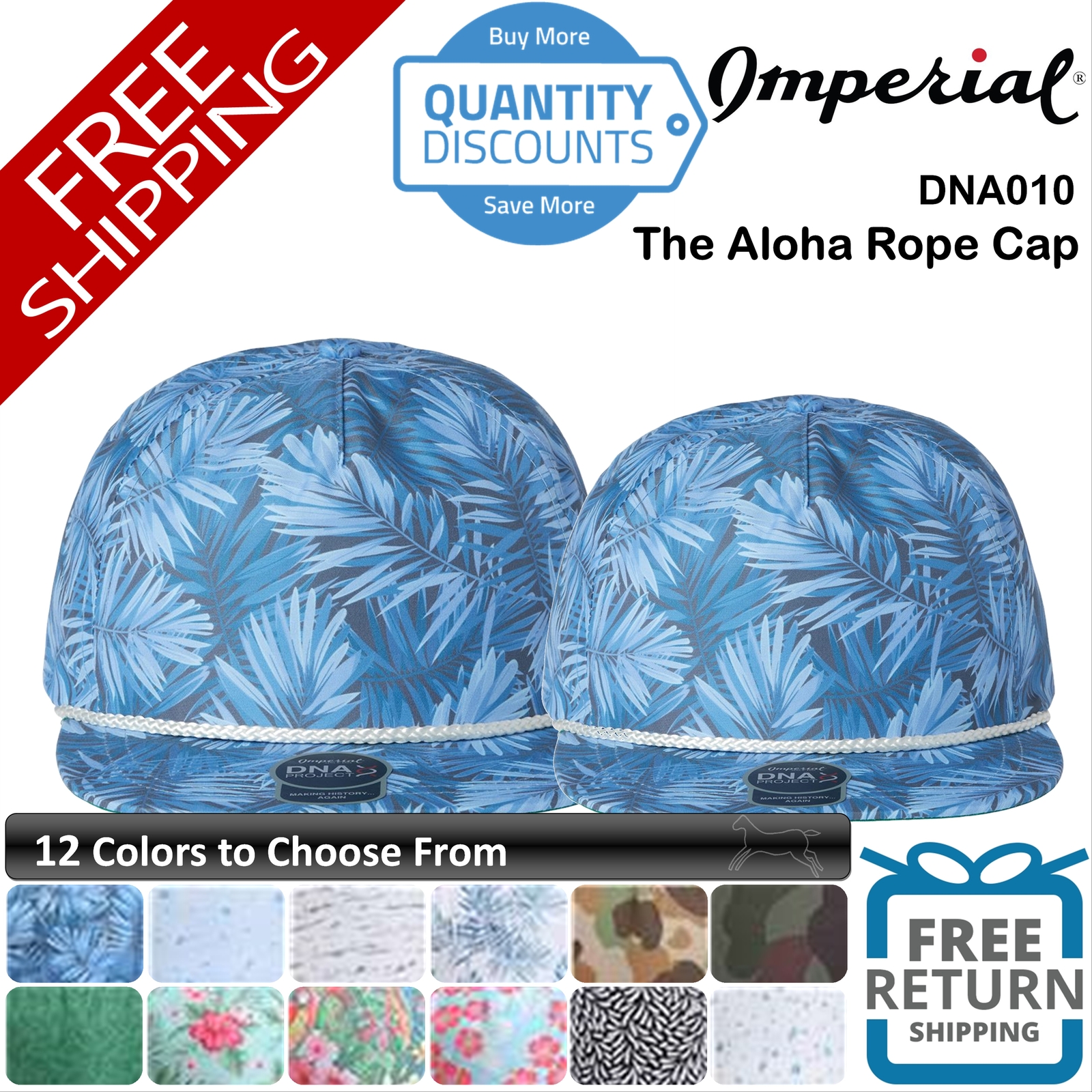 Imperial Men The Aloha Rope Cap Hat Structured, Five-panel, Mid-profile ...