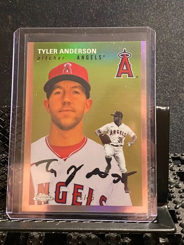 Tyler Anderson 2023 Topps Chrome Platinum Rose Gold # 56/75- Angels | eBay