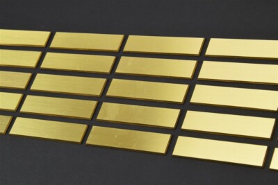 Lot of (25) Blank Engravable Engraving BRASS Award Trophy Tag Name ...
