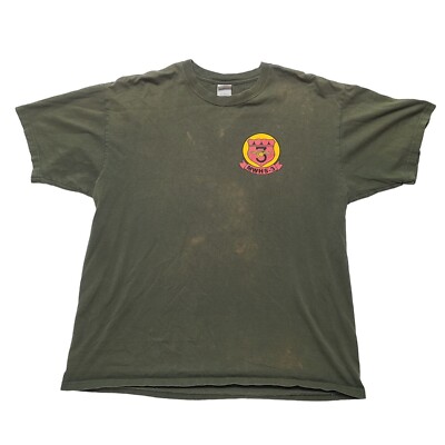 Vintage MWHS-3 Marine Corps Graphic T-Shirt XL Olive Green Distressed ...