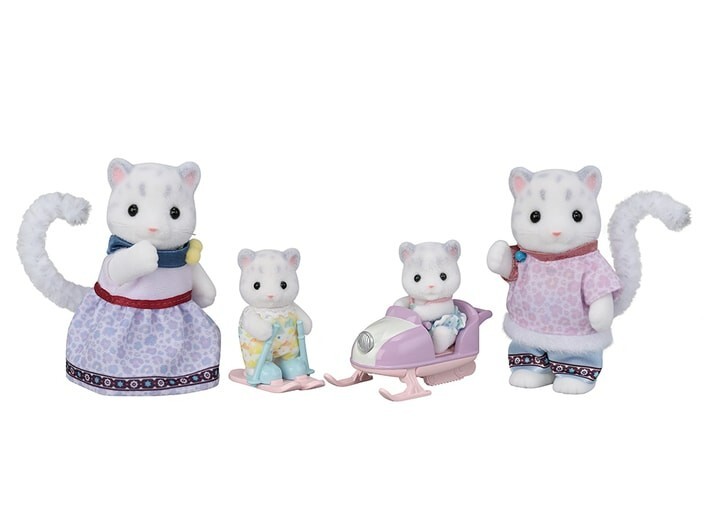 Sylvanian Families FS-55 Snow Leopard Family Doll Set Calico Critters ...