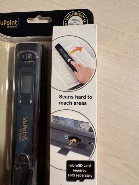 VuPoint Magic Wand ST415 Handheld Scanner New in Sealed Box^^^enhanced ...