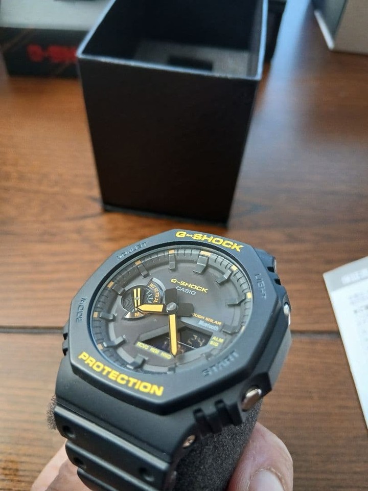 Casio G-Shock GA-B2100 Radio Solar Bluetooth Limited Black/Yellow Used ...