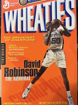 WHEATIES Cereal Box 2003 DAVID ROBINSON The Admiral 18 oz | eBay
