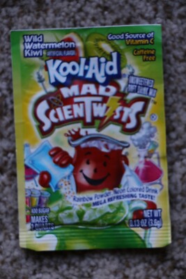 RARE Kool-Aid Mad ScienTwists Single Packet Wild Watermelon Kiwi | eBay