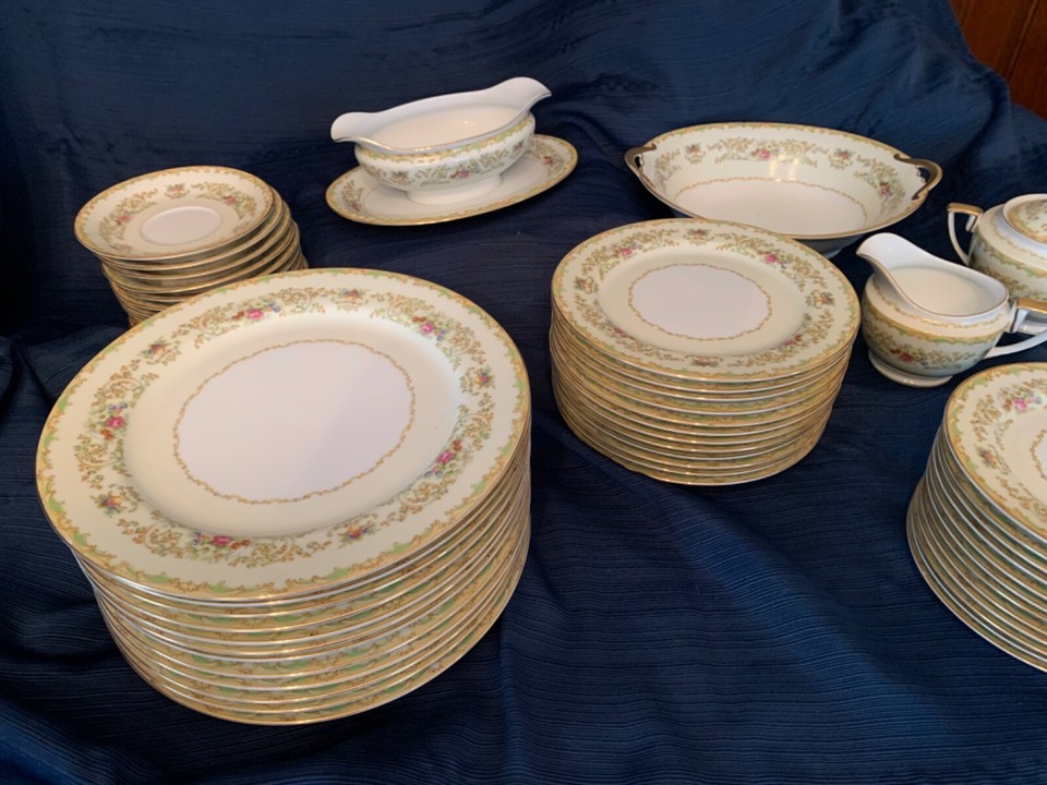 VINTAGE NORITAKE M JAPAN 79 PIECE SET 1930 PRE WAR Bone China Fine #230 ...