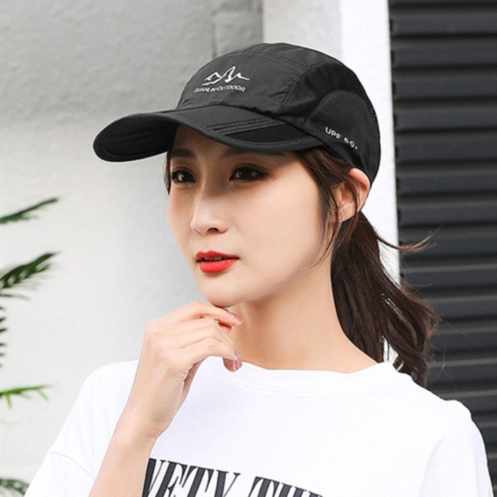 Foldable Baseball Mesh Caps Quick Dry Running Cap Climbing Hats Summer ...