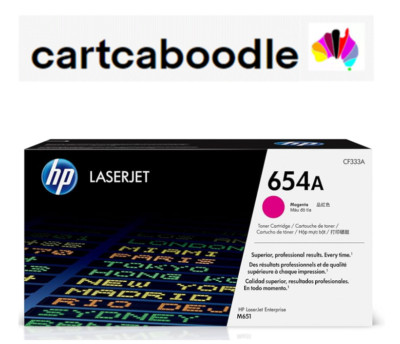 HP Genuine 654A CF333A MAGENTA Toner - For HP Enterprise M651 - 15,000 ...