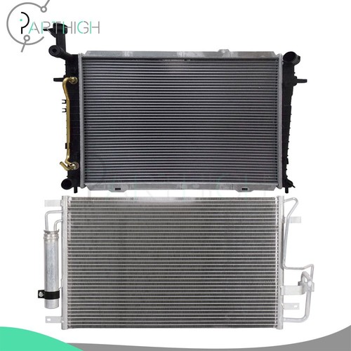 For 2005-2009 Hyundai Tucson Kia Sportage Car Radiator & AC Condenser ...
