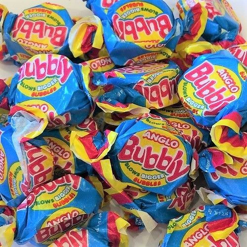 Anglo Bubbly Bubble Gum Chewing Big Gums Retro Sweets Classic Bubblegum ...