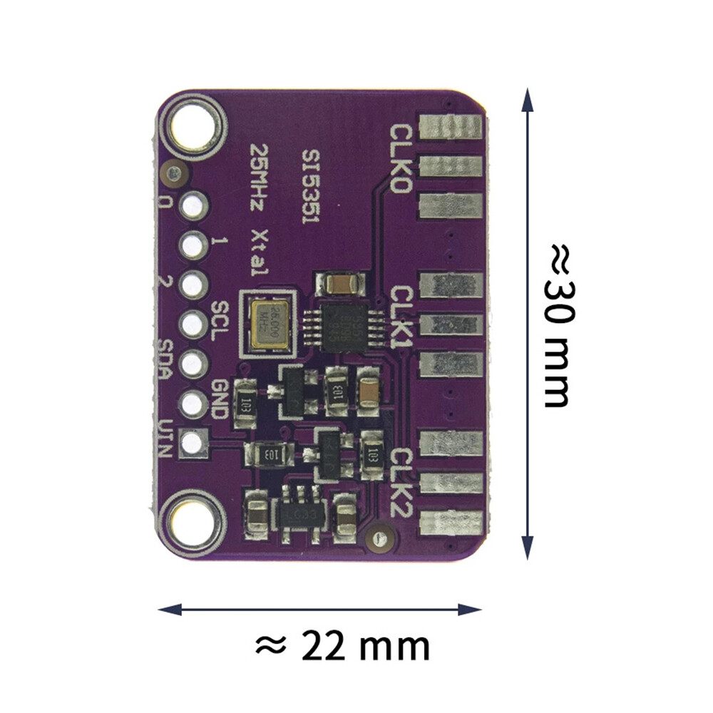 I2C Clock 8KHz-160MHz Board Module Si5351A Signal Generator Clock ...