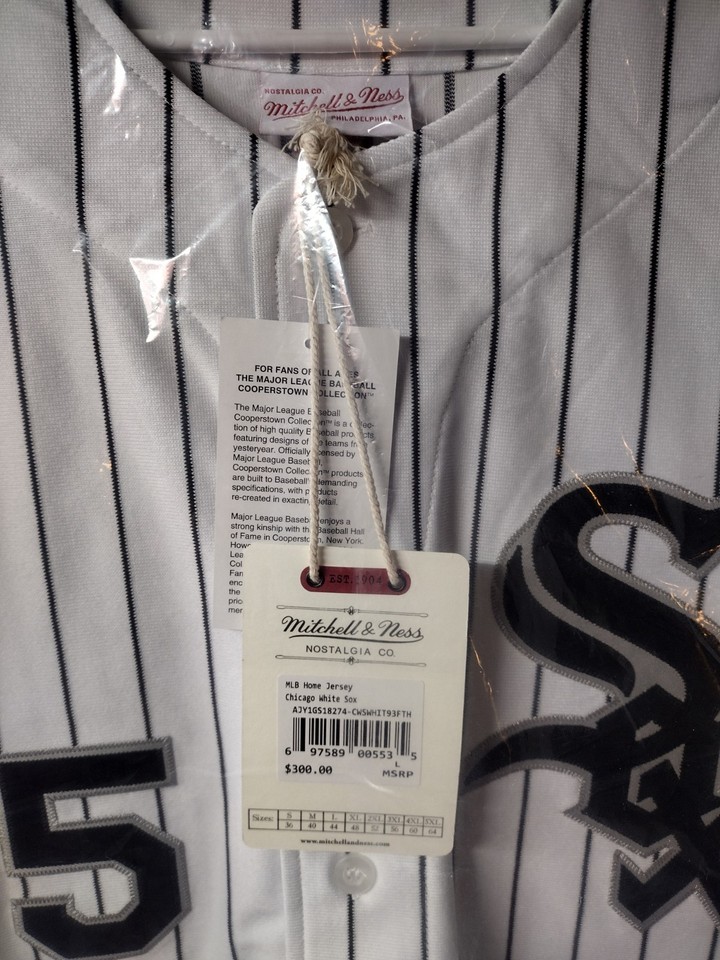 Authentic Frank Thomas Mitchell & Ness 1993 White Sox Jersey Size 44 ...