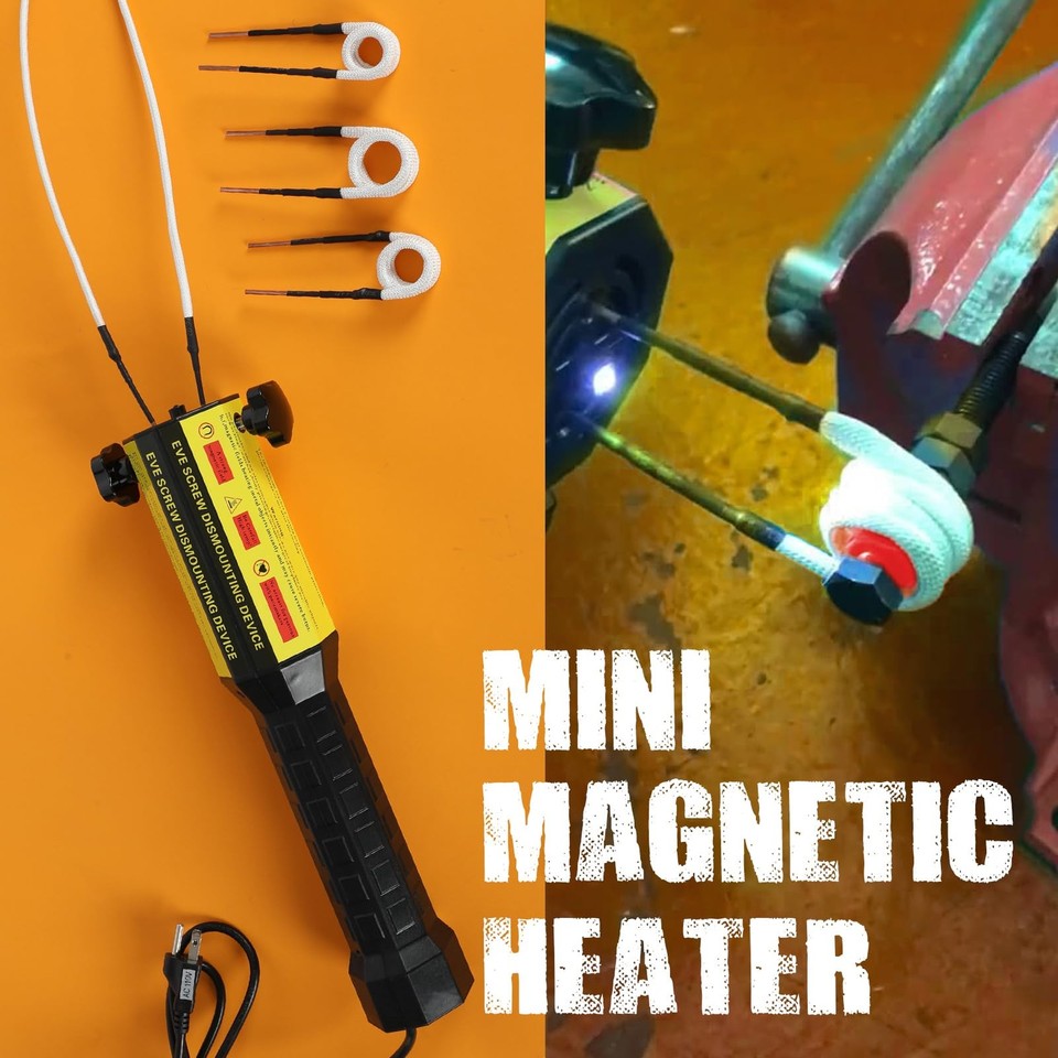 Magnetic Induction Heater Kit, 1000W 110V Hand Held Heater for Rusty ...