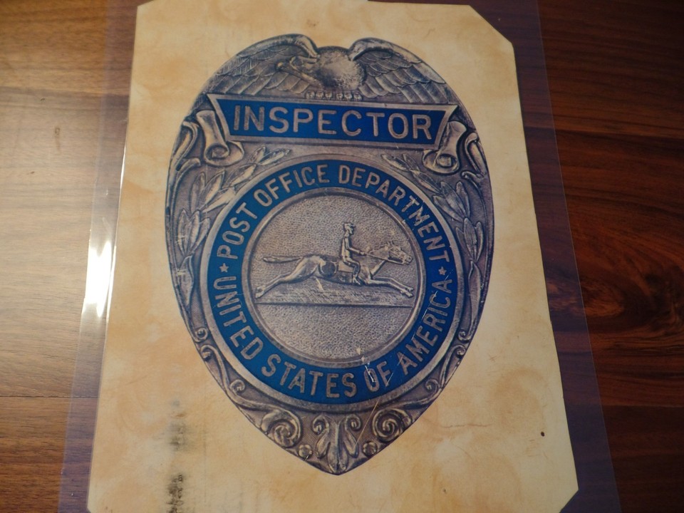 Large picture of U.S. POST OFFICE DEPT INSPECTOR BADGE | eBay