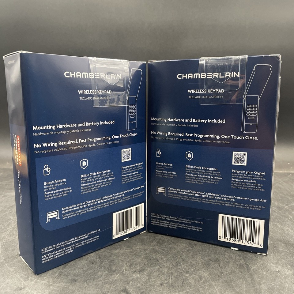 Chamberlain 940EV-P2 Garage Wireless Keyless Door Entry Keypad - Pack ...