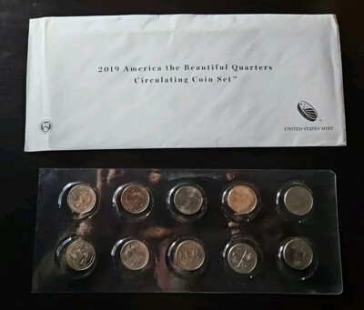 2019 AMERICA THE BEAUTIFUL QUARTERS CIRCULATING 10 COIN SET. US MINT | eBay