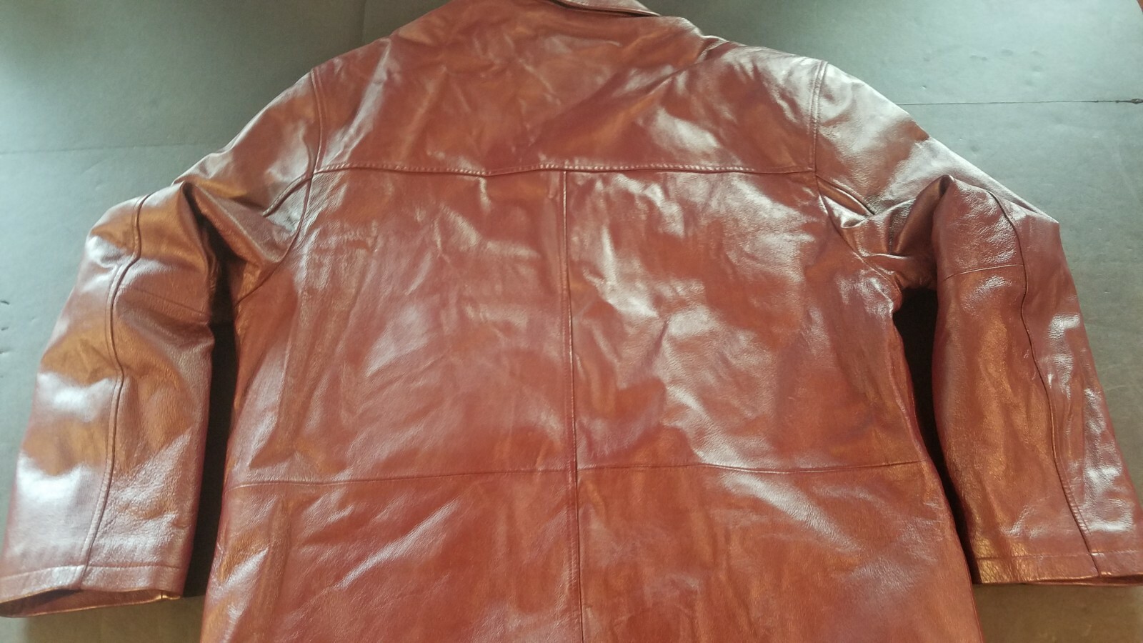 Marc Mattis Women’s Leather Jacket Size L Large Burgundy Button Front ...