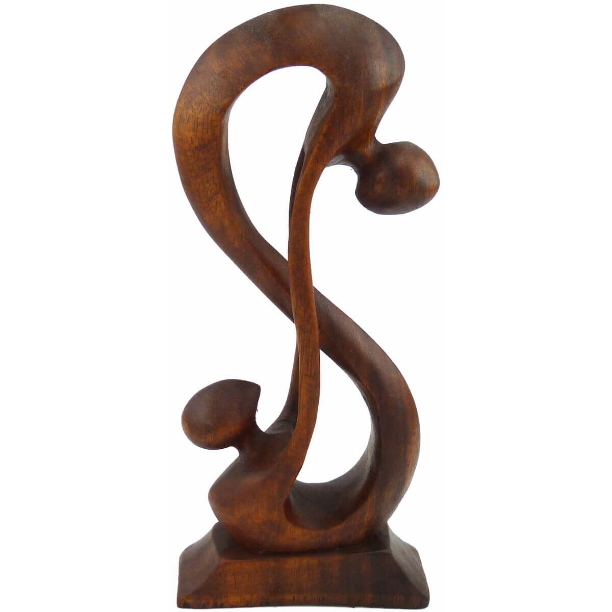 Holz Figur Skulptur Abstrakt Holzfigur Afrika Asia Handarbeit Deko ...